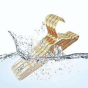 FSYSM Clothes Hangers 10pcs Aluminium Alloy Coat Hangers Anti-Slip Seamless Metal Drying Rack Wardrobe Organizer (Color : B, Size : 10pcs)