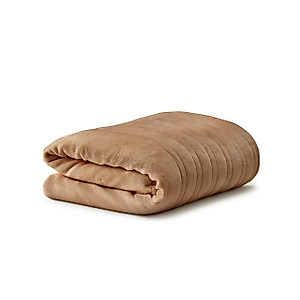 Eddie Bauer - Queen Heated Blanket, Soft Brushed Microplush Electric Blanket, Warm & Cozy Bedding (Cabin Comfort Khaki, Queen)