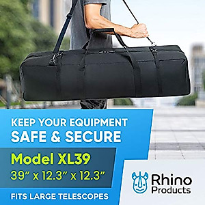 bagmate Multipurpose Telescope Bag – Shock-Absorbent Telescope Carrying Case with Adjustable Shoulder Strap and Extra Storage (39 inches)