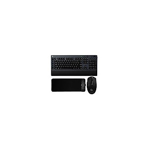 Logitech G613 Gaming Keyboard Bundle With Logitech G305 Wireless Gaming Mouse, and Mouse Pad with Wireless Charging (3 Items)
