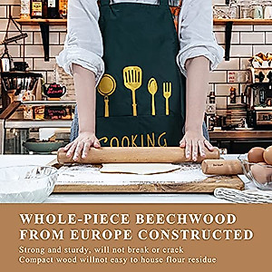 Bamber Wood Rolling Pin, 11 Inch by 1-1/5 Inch