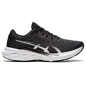 ASICS Women's DYNABLAST 2 Running Shoes, 8.5, Black/White