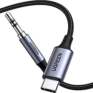 UGREEN USB C to 3.5mm Audio Adapter Hi-Fi Stereo Type C to Aux Headphone Male Cord Car Auxiliary Cable Compatible with iPhone 15 Pro Max/15 Pro/15 Plus, Galaxy S23 Ultra iPad Pro Air Pixel 7, 10FT