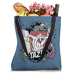 Looney Tunes Taz Breaks Doors Tote Bag