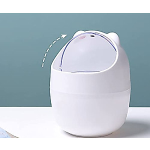 Demall Cartoon Desktop Trash Can Creative Organizer Cute Mini Cat Table Dining Storage Box Desk Decoration Household Daily Necessities