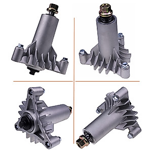 JEENDA 2PCS Spindle Mandrel Assembly 130794 AYP130794 532130794 128285 285-456 128774 with 3 Mounting Bolts for AYP Craftsman Poulan Husqvarna, WET1742ST, Fits 42 inch Deck LT1000 HeavyDuty