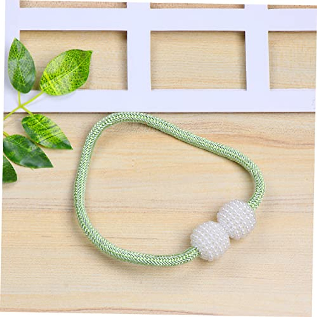 BESPORTBLE 2 Pcs Drapery tie Backs Window tiebacks Shower Curtain tie Backs Rope Curtain holdbacks Window Treatments Curtains Curtain tiebacks Curtain Rope tie Backs Magnet Fasteners