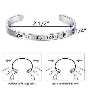 LParkin You're My Lobster Bracelet Friends Inspired Bracelets Friends Jewelry (Cuff)