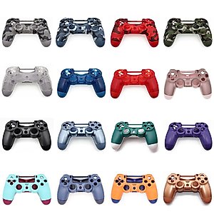 Melocyphia Housing Shell Case Cover for PS4 Pro Slim JDS-040 JDM-040 Controller Handle Case (F)
