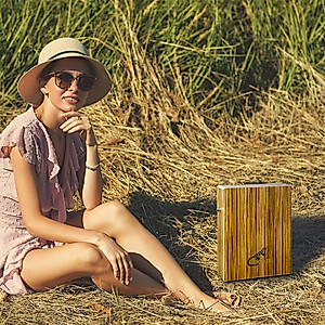 GECKO Travel Cajon Box Drum-Wooden Percussion Box Musical Instrument Cajon Box Drum Basic Box Drum with Carrying Bag