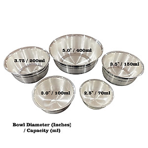 Balaji 999 Pure Silver 5.0 inch Bowl & Spoon Teens/Adults - 5.0-inch Set#01