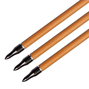 ELONG 6pk 30" Archery Carbon Arrows Wood Camo Spine 600 Recurve Bows Turkey Feather Arrow