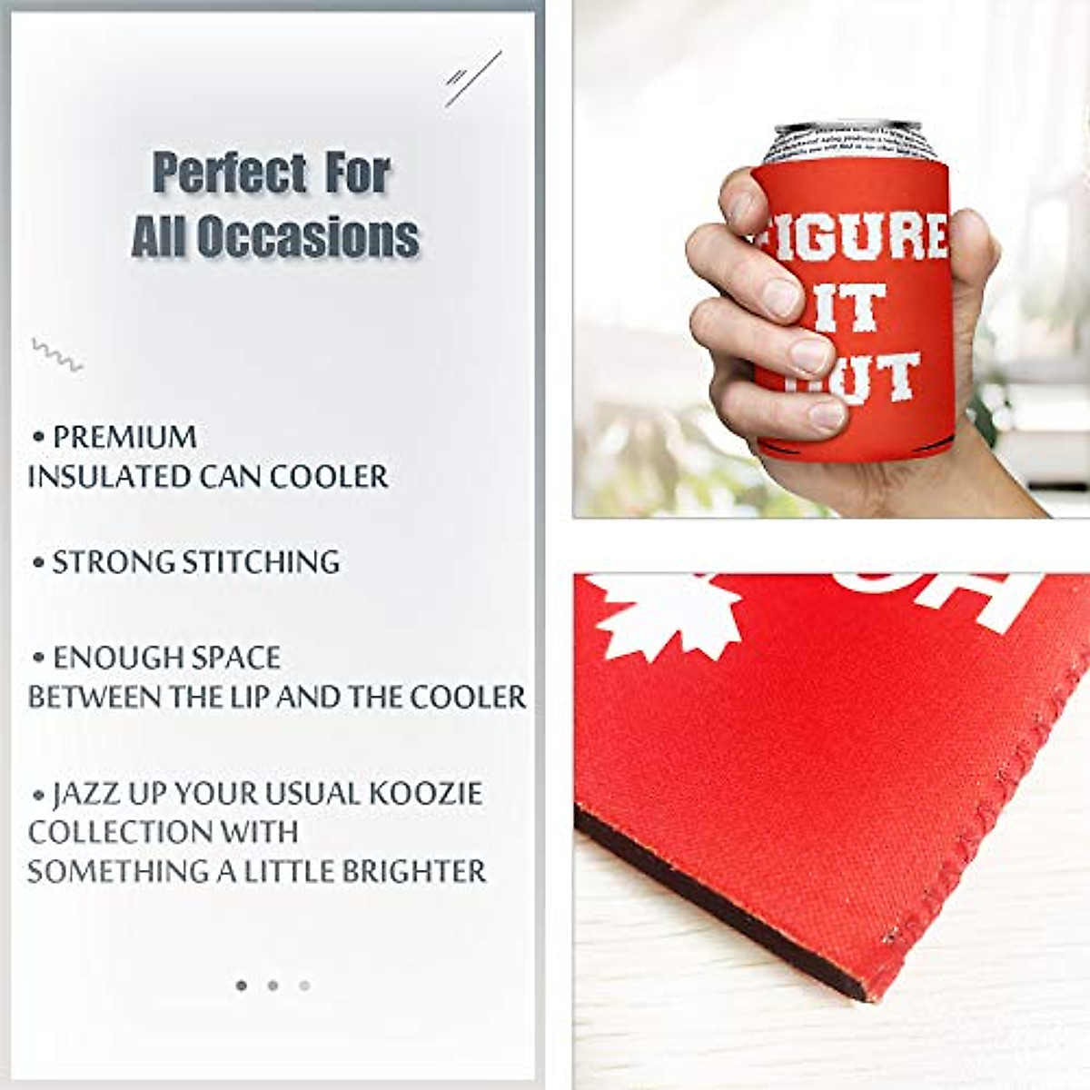 4 Pack Letterkenny Beer Coozie Merchandise Favorite Funny Sayings, How're Ya Now, Pitter Patter, Thats A Texas Sized 10-4, Allegedly Ostrich, Can Cooler Sleeves 16oz 24oz Beer Bottle