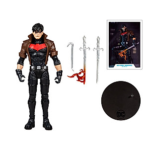 McFarlane DC Multiverse | 7 inch Action Figure | RED Hood Unmasked (Gold Label), 15170-1