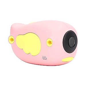 Tgoon Mini Children Camera, Kids Digital Camera Multifunctional Easy to Operate 2in TFT Display Screen USB Charging with 400Mah Battery for Child Education(Pink)