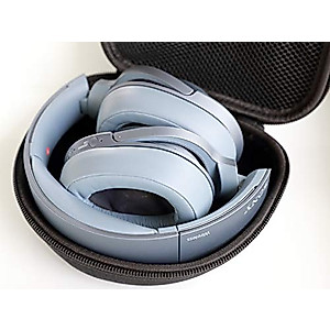Ginsco Hard Carrying Headphone Case Compatible with MDR 7506 H900N HD 4.50 Studio3 ATH-M50x 059 Foldable Headphones