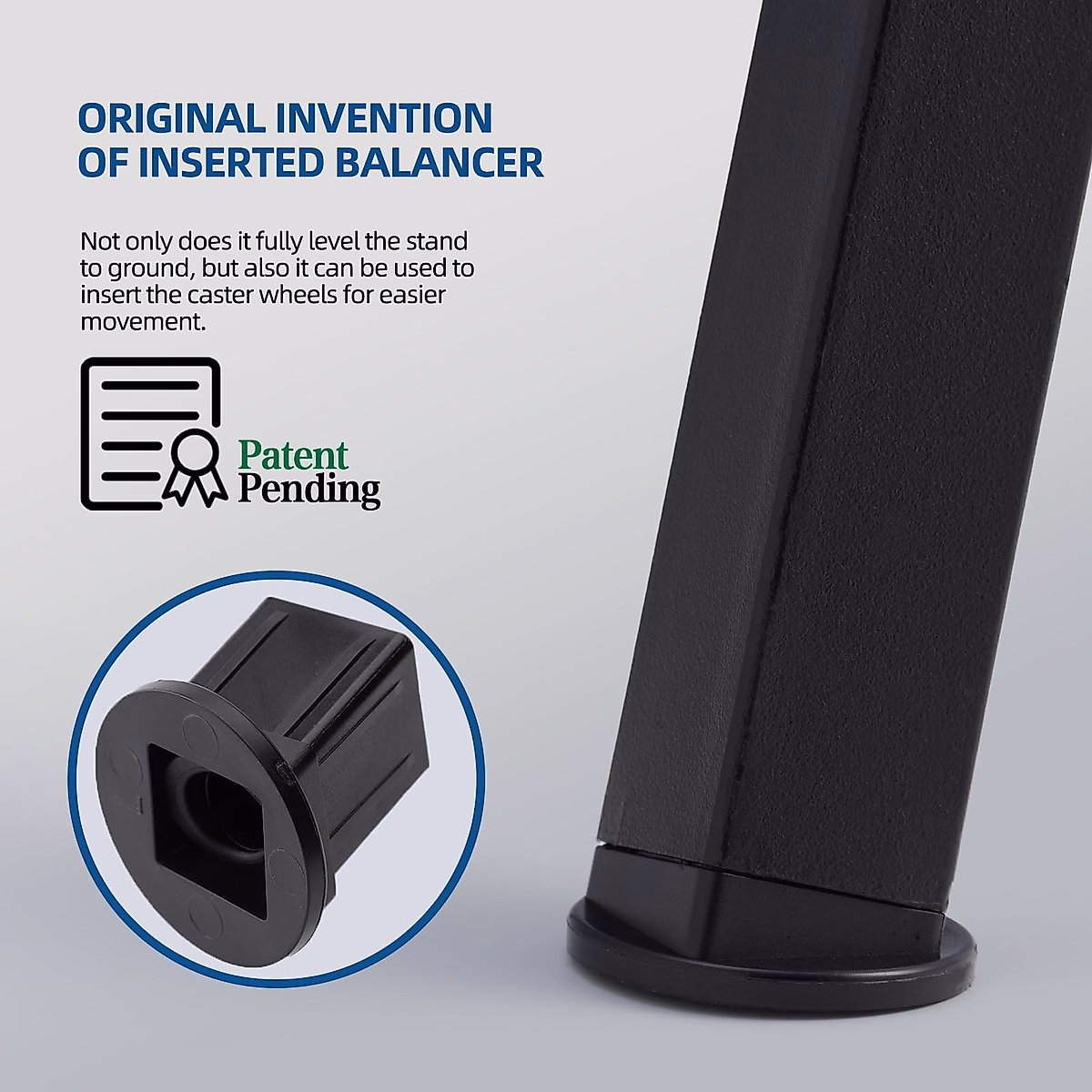 GRILLHOME Inserted Balancers for Blackstone Griddle Stand Which Fit for 22'' or 17'' Table Top Grill, Set of 4, Griddle Accessories to Make The Legs Fully Touch The Ground