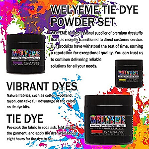 WELYEME Cold Water Dye, Tie Dye Powder, Fabric Dye Powder for Clothes (Indigo)