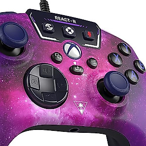Turtle Beach REACT-R Wired Game Controller – Officially Licensed for Xbox Series X & S, Xbox One, and Windows 10|11 PC’s – Nebula