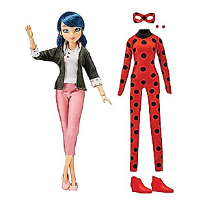 Miraculous Cat Ladybug Superhero Secret Marinette with Ladybug Fashion Outfit by Playmates Toys