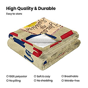 Dfaqehk Grandma Gifts from Grandchildren, Mothers Day Birthday Gifts for Grandma, Best Gift for Grandma from Granddaughter, Thoughtful Grandmother Gift Ideas Throw Blanket 60 x 50 Inch