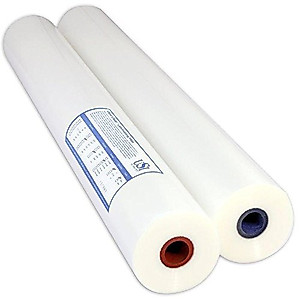 USI Opti Clear Thermal Low-Temp EVA Roll Laminating Film, 1 Inch Core, 1.5 Mil, 27 Inches x 500 Feet, Gloss Finish, 2-Pack
