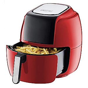 GoWISE USA 7-Quart 8-in-1 Digital Air Fryer with Recipe Book, 7.0-Qt, Red