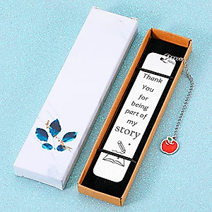 Teacher Appreciation Gifts for Women Men Teacher Appreciation Gifts in Bulk Thank You Gifts for Teachers Thank You for Being Part of My Story Bookmark Gifts from Students Retirement Gifts for Teachers