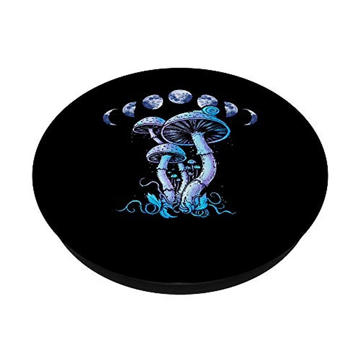 Mushroom Mystical Mycology Shrooms Moon Phases Cottagecore PopSockets PopGrip: Swappable Grip for Phones & Tablets