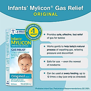 Mylicon Gas Relief Drops for Infants and Babies, Original Formula, 1 Fluid Ounce