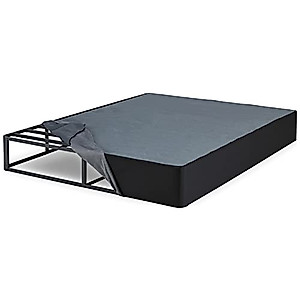 Signature Design by Ashley 10" Mattress Box Spring with Metal Foundation, Full, Black