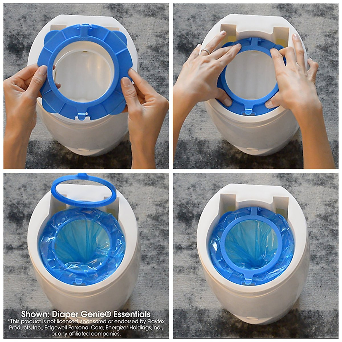 Diaper Pail Bag Refills, Compatible with Diaper Genie, Roll of 25 Bags, Holds up to 1,125 Diapers