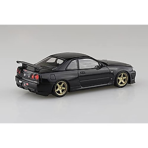 Aoshima Nissan R34 Skyline GTR Custom Wheel (Black Pearl) 1:32 Scale Model Kit