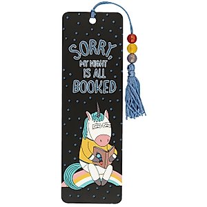 Sorry, My Night Is All Booked Beaded Bookmark