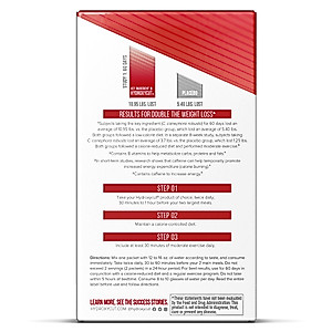 Hydroxycut Drink Mix Weight Loss for Women & Men Weight Loss Supplement Energy Drink Powder Metabolism Booster for Weight Loss Wildberry Blast, 21 Packets (packaging May Vary)