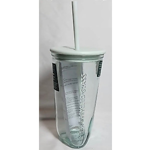 Starbucks Spring 2023 Recycled Glass Mint Triangle Bottom Cold Cup 16 oz Tumbler