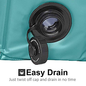 Kundu Rectangular (37" x 24" x 10") Heavy Duty PVC Pets & Kids Outdoor Pool/Bathing Tub - Portable & Foldable - Medium