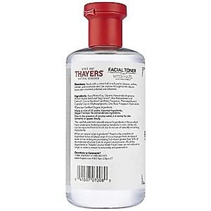 THAYERS Alcohol-Free Unscented Witch Hazel Toner with Aloe Vera, 12 Fl Oz (Pack of 3)