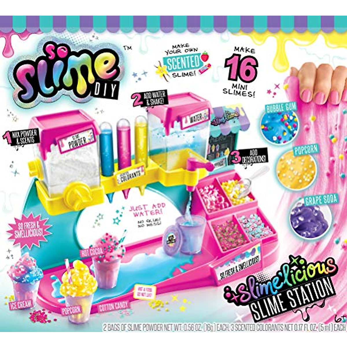 Canal Toys So Slime DIY Slime’Licious Slime Station - Make Your own Food Scented Slime - Just add Water! No Glue Required. 6+