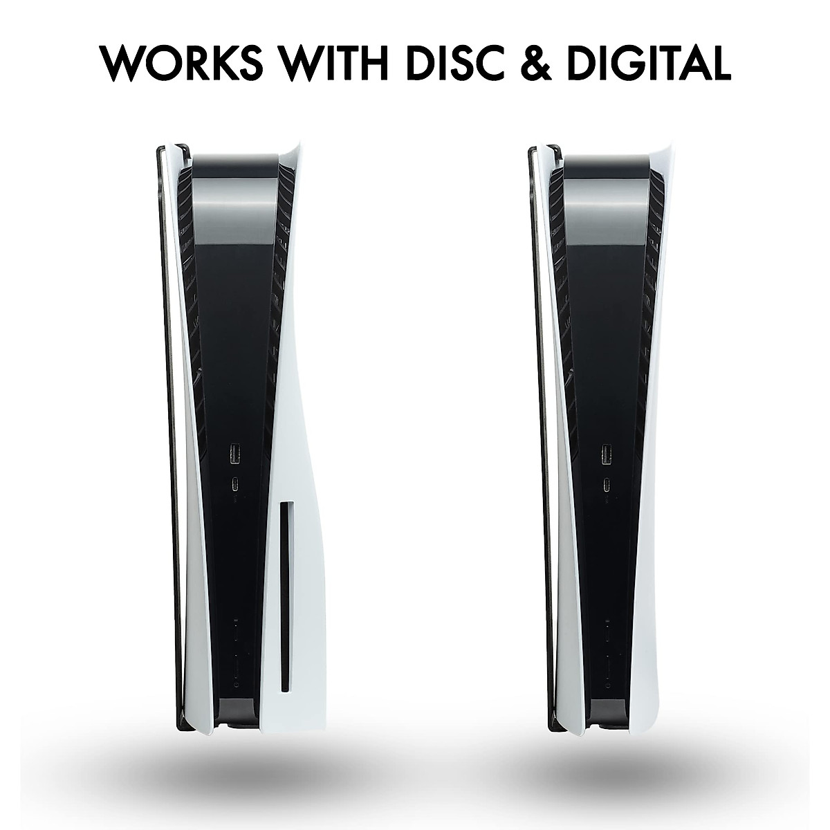 Glistco Steel - Wall Mount Compatible with PS5/PS5 Pro (Disc & Digital)