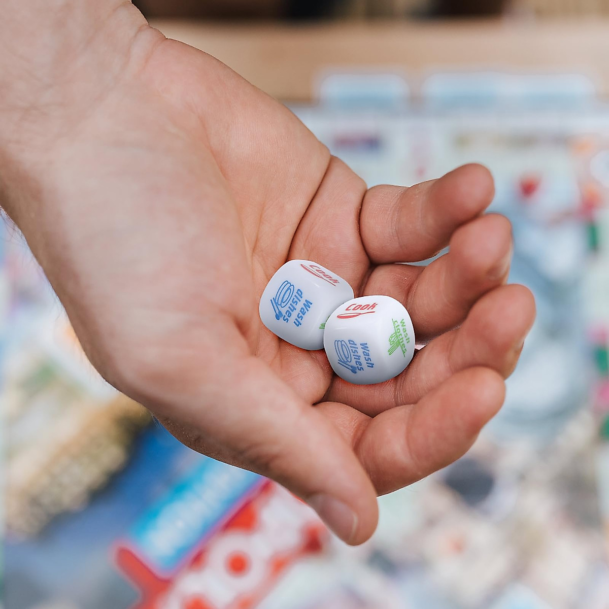 NUOBESTY 1 Set of Novelty Dice Game Dice Housework Dice Dice for Couple