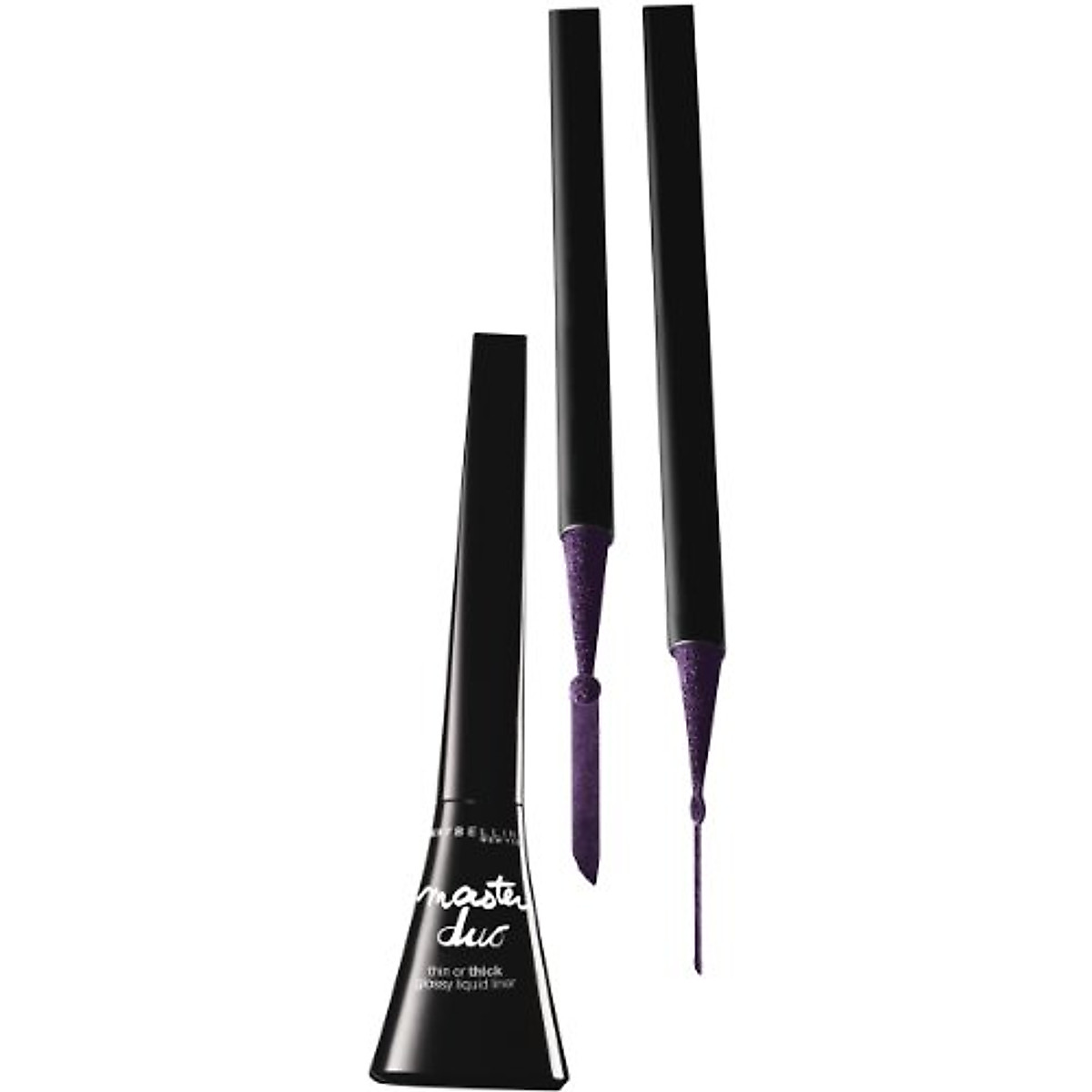 Maybelline New York Eye Studio Master Duo Glossy Liquid Liner, Violet Luster, 0.05 Fluid Ounce