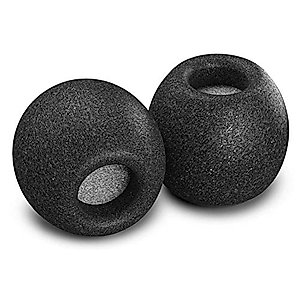 Comply Comfort Plus Tsx-400 Memory Foam Earphone Tips, Noise Reducing Replacement Earbud Tips, Secure Fit (Medium, 3 Pair), Black (29-40111-11)