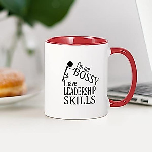 CafePress I'm Not Bossy | I Have Leadership Skills Mugs Ceramic Coffee Mug, Tea Cup 11 oz