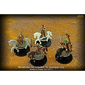 LITKO Horse Character Mount | Role Playing Games | Compatible with DND Pathfinder | (40mm Circular Base, Brown)