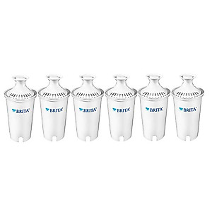 Brita Standard Replacement Filters for Pitchers and Dispensers - BPA Free - 6 Count