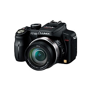 Panasonic DMC-FZ100-K 24 x Optical Zoom 25 mm Wide Angle high Speed Continuous Shooting, (International Model)
