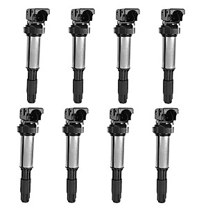 Set of 8 Ignition Coil Packs for 4.4L 4.8L V8 BMW X5 650i 645Ci 550i 545i 750i 745i 750Li 745Li Z4 2002 2003 2004 2005 2006 2007 2008 2009 Coils 4.4 4.8 OE# UF522 12131712219