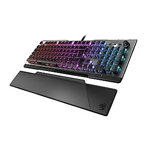 ROCCAT Vulcan 120 - Mechanical RGB Gaming Keyboard, AIMO LED Per-Key lighting, ROCCAT Titan switches, durable design (aluminum top plate), multimedia wheel, detachable wrist rest