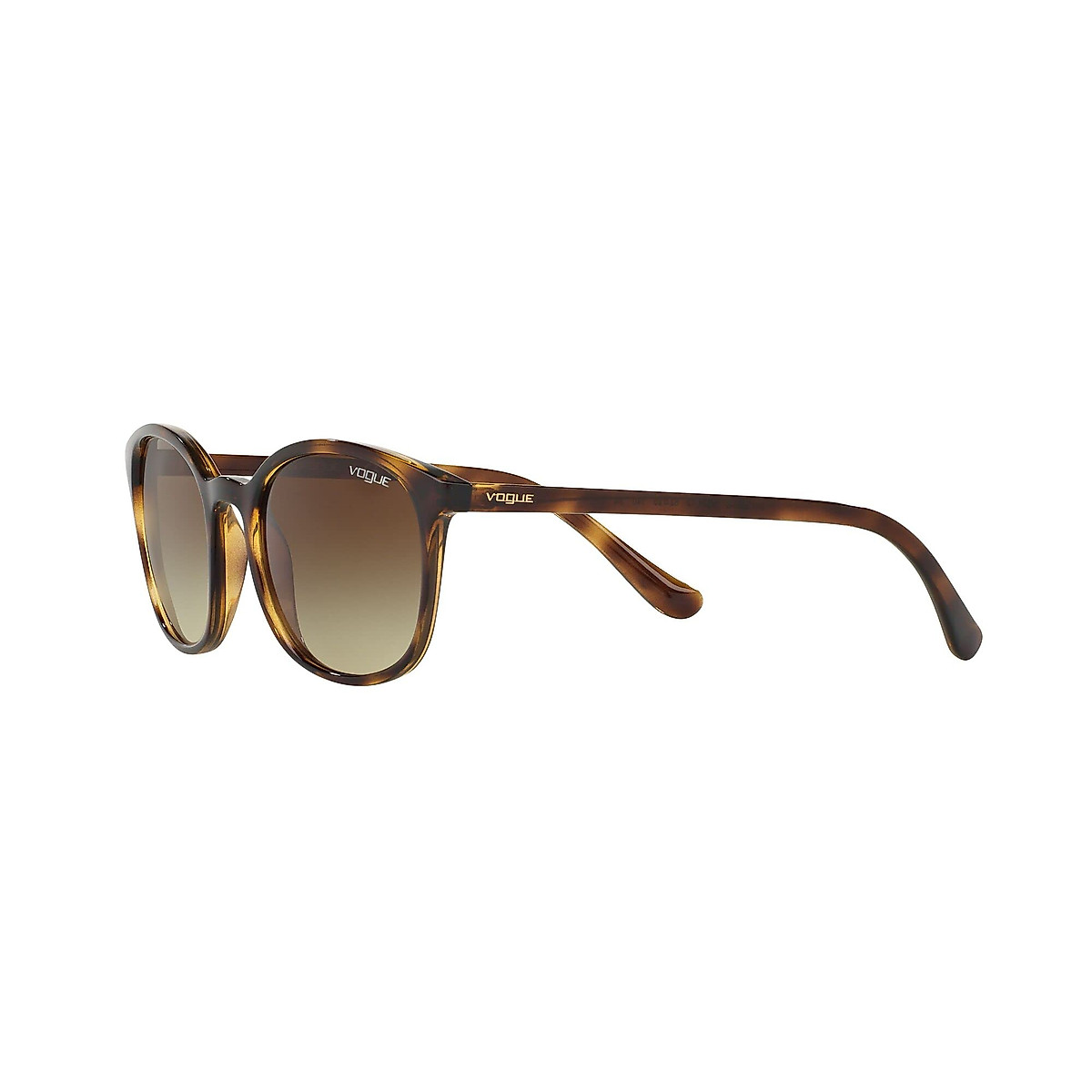Vogue Eyewear Women's VO5051S Square Sunglasses, Dark Havana/Brown Gradient, 52 mm
